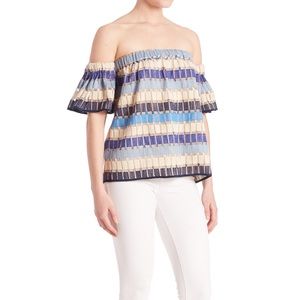 Milly | Tops | Milly Marina Off The Shoulder Top | Poshmark